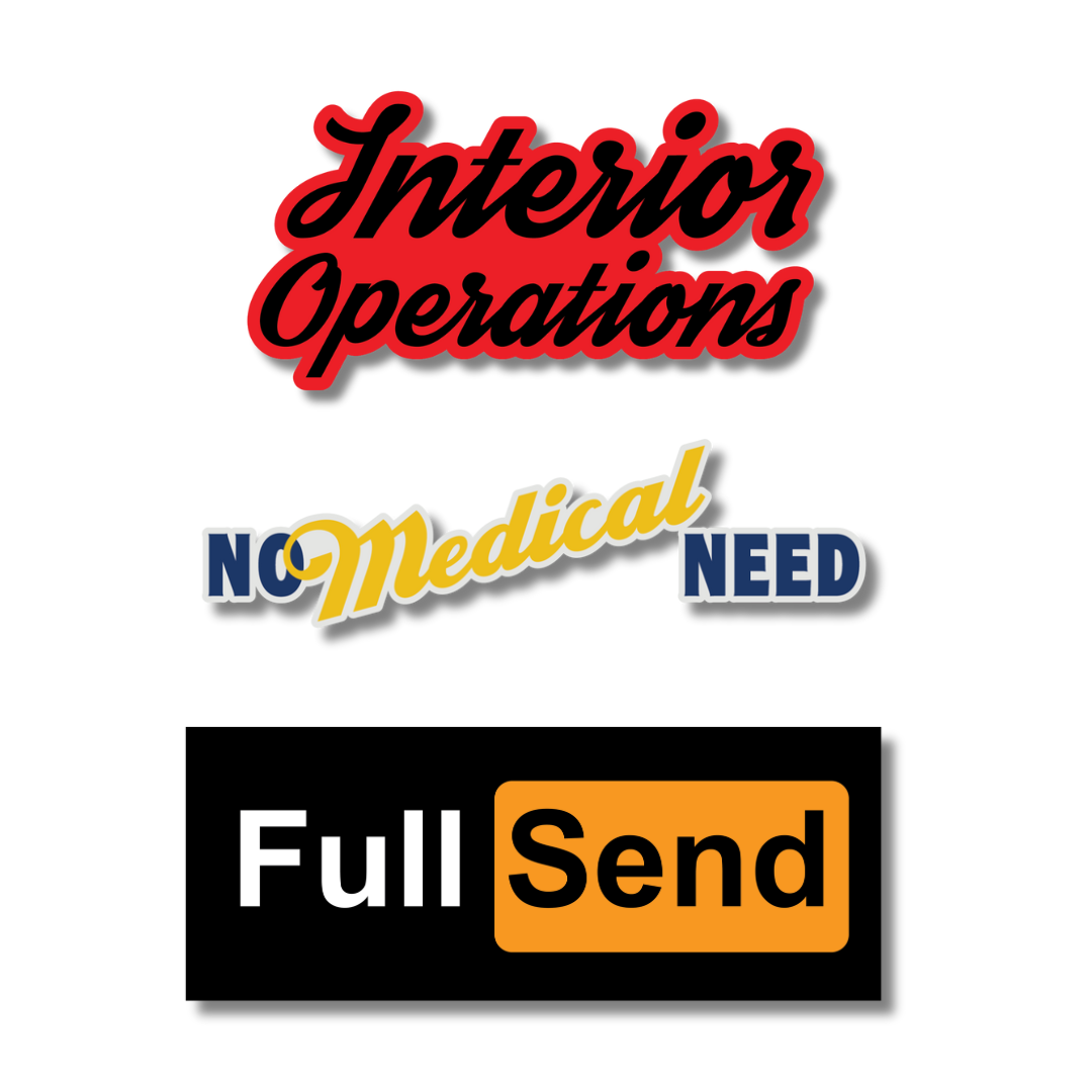 Full Send Stickers - 3 Pack | American Fire Brigade