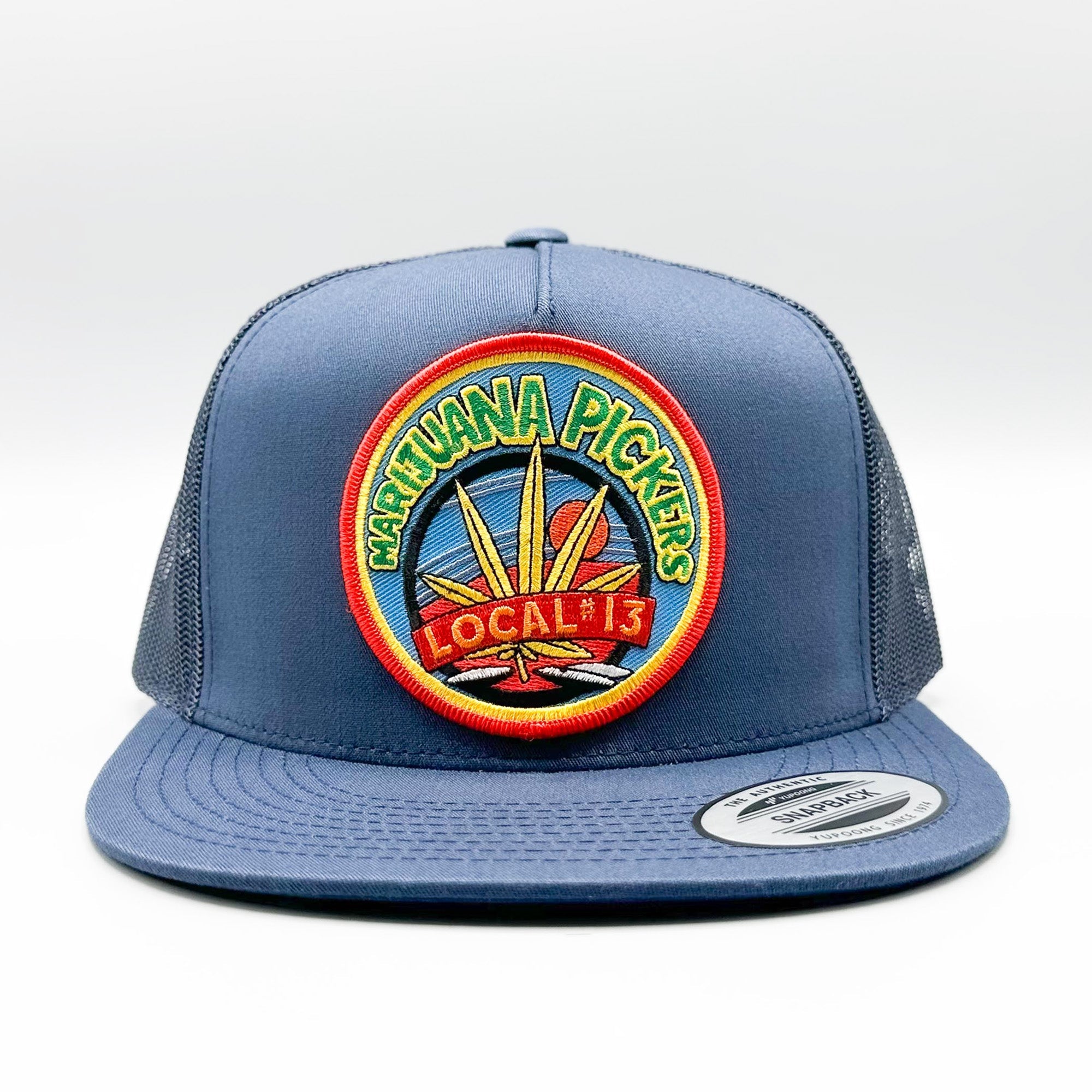 Marijuana Pickers "Local #13" Union Funny Trucker Hat | American Fire ...