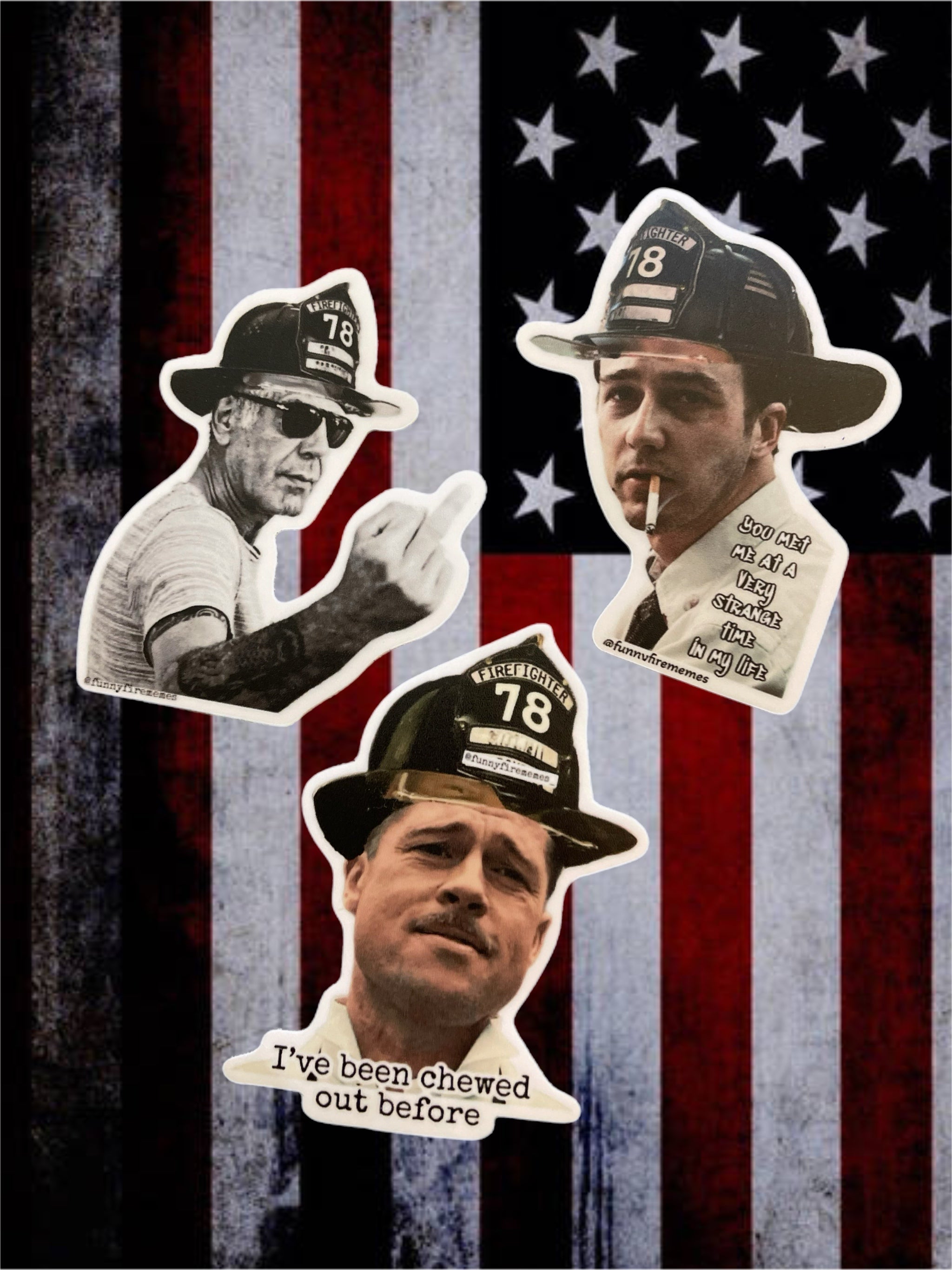 Funny Fire Memes Co. Sticker 3 Pack | American Fire Brigade