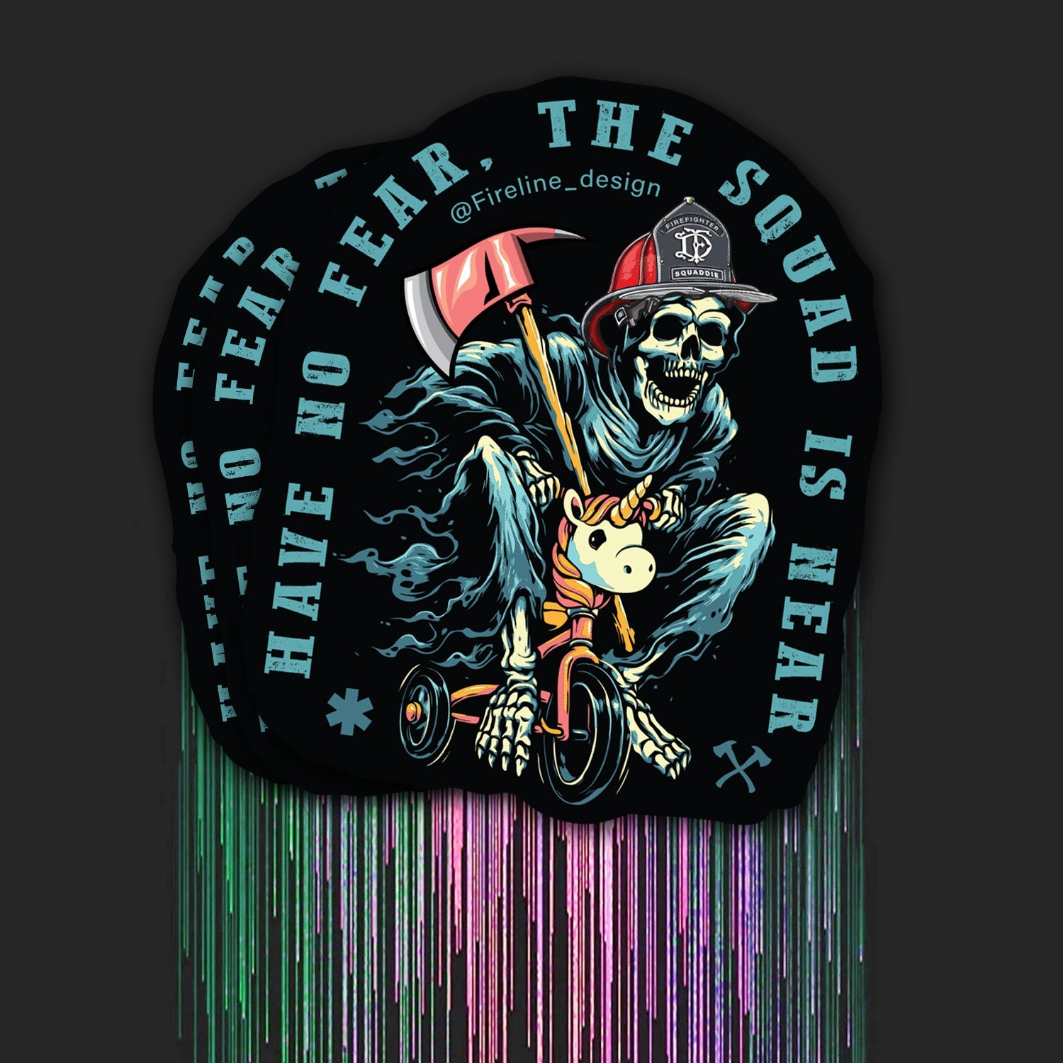 SQUAD Stickers - 3 Pack | American Fire Brigade